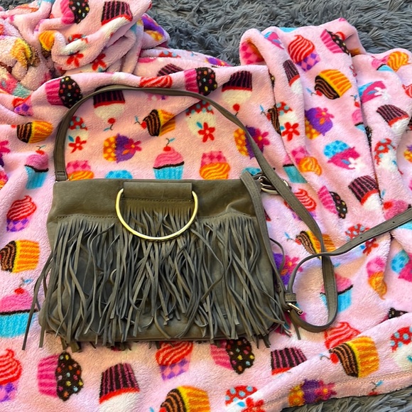 Charming Charlie | Bags | Charming Charlie Olive Fringe Purse | Poshmark